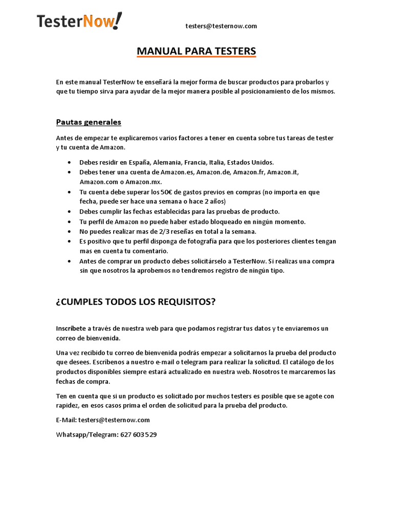 Manual para Testers | PDF