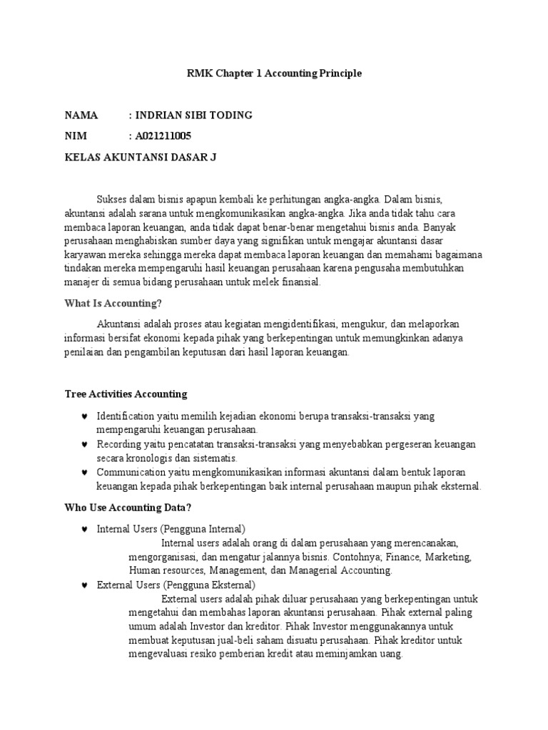 RMK Chapter 1 - A021211005 - INDRIAN SIBI TODING | PDF