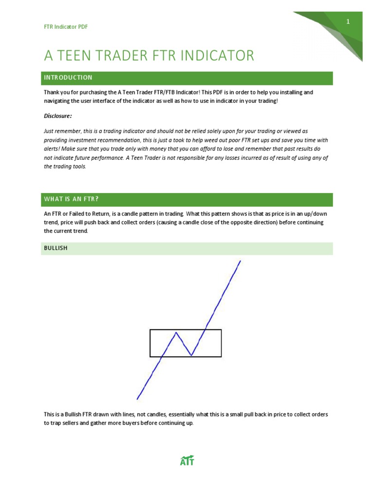 A Teen Trader FTR Indicator: Disclosure | PDF | Market Trend | Gmail