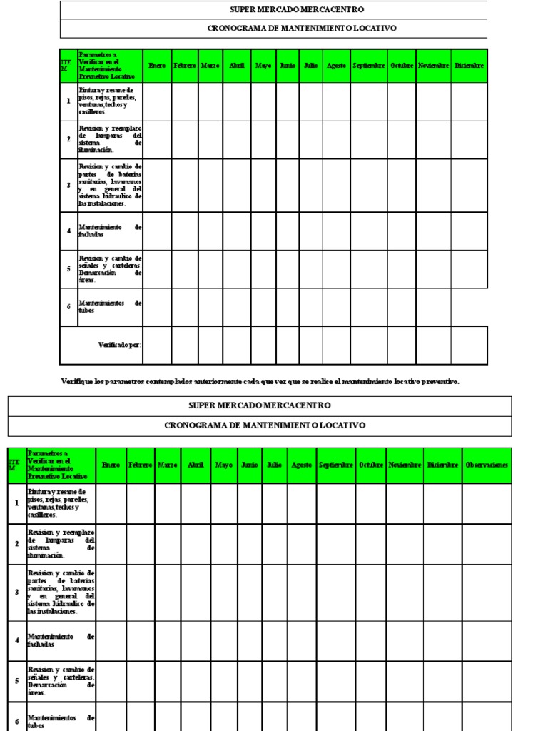 Mantenimiento Locativo | PDF
