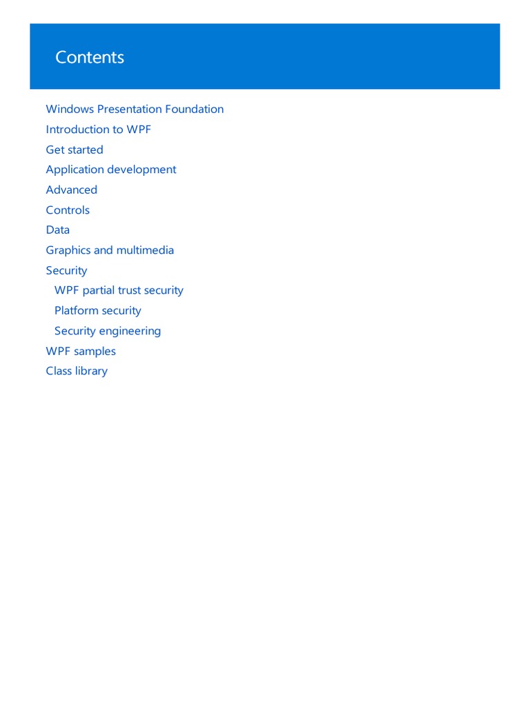 WPF | Download Free PDF | Windows Presentation Foundation | Extensible Application Markup Language