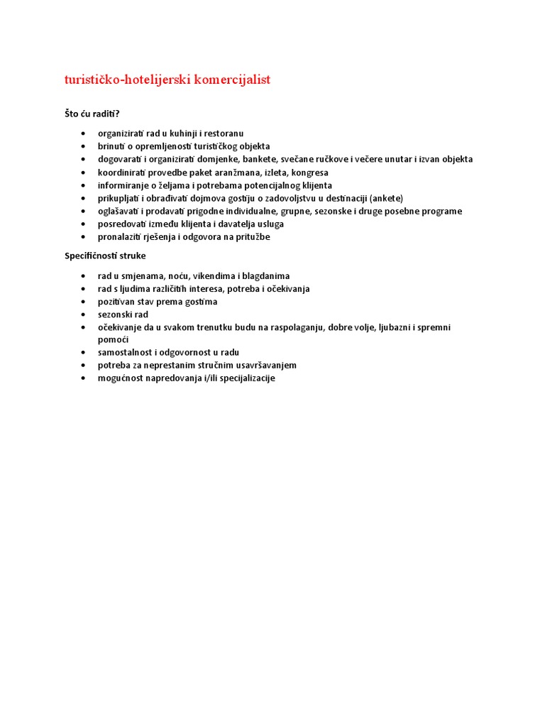 Turisti Hotel Komercijalist | PDF