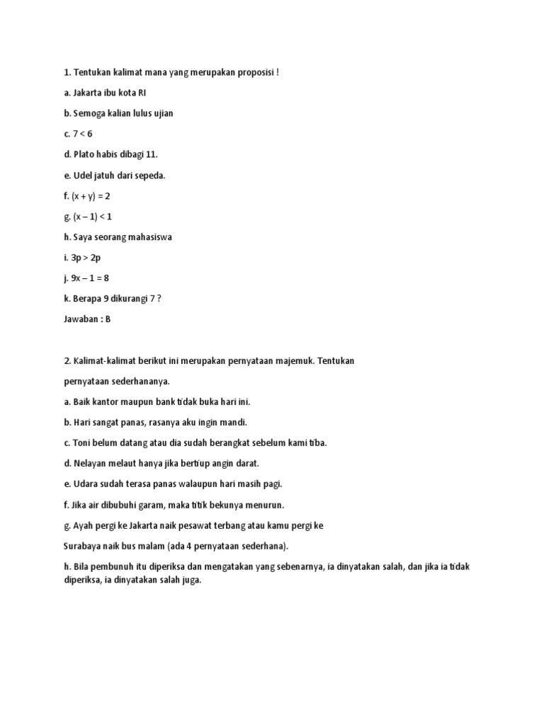 Logika Informatika | PDF