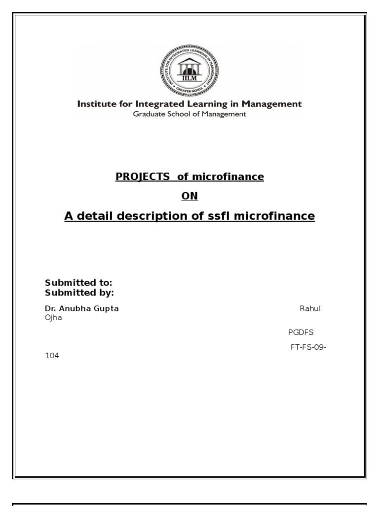 Introduction of Microfinance | PDF | Microfinance | Poverty