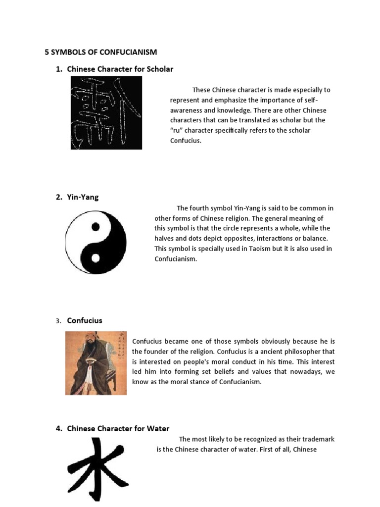 5 Symbols of Confucianism | PDF