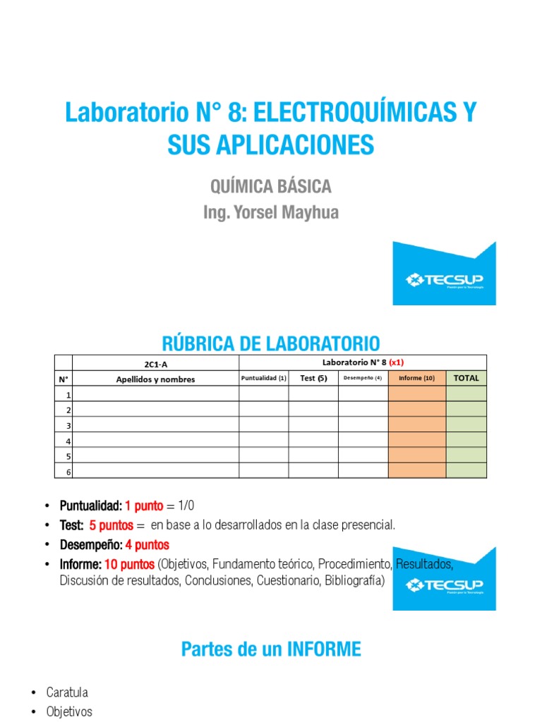 Lab. #8 Electroquímica | PDF | Redox | Corrosión