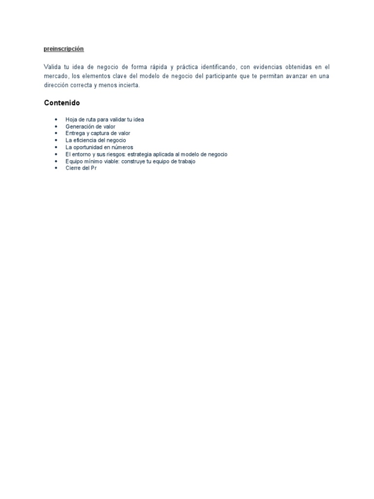 Programa Iesa Emprendimiento | PDF