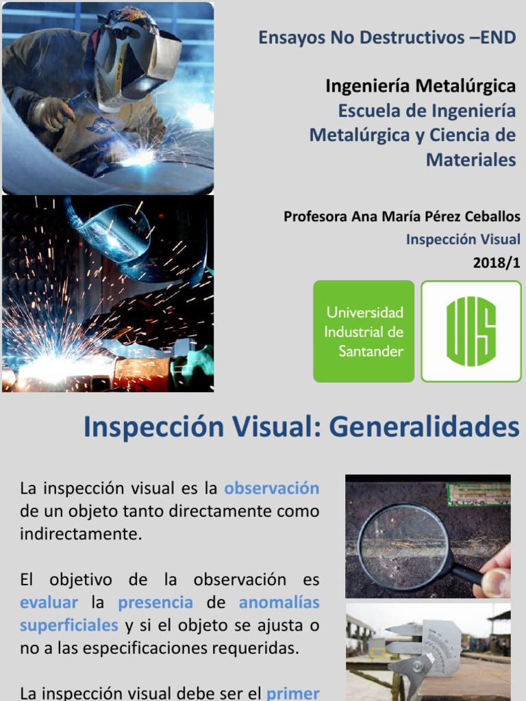 Inspección Visual en END: Métodos y Equipos | PDF | Ligero | Ojo humano