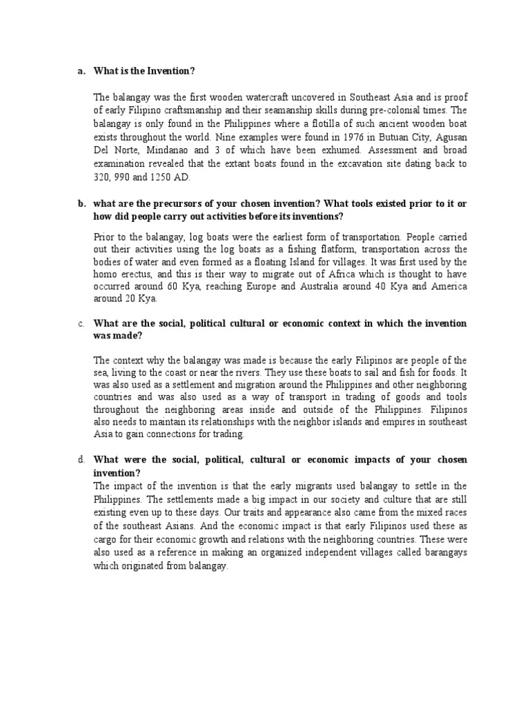 What Is The Invention | PDF | Philippines