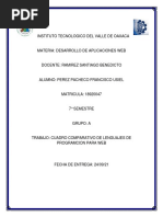 Cuadro Comparativo de Diferentes Lenguaj PDF | PDF | Lenguaje de ...