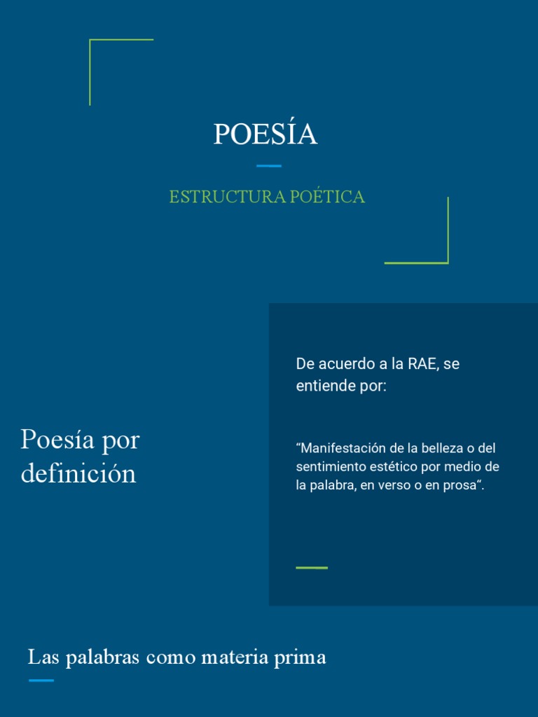 Estructura y Tipos de Poesía | PDF | Metro (poesía) | Poesía