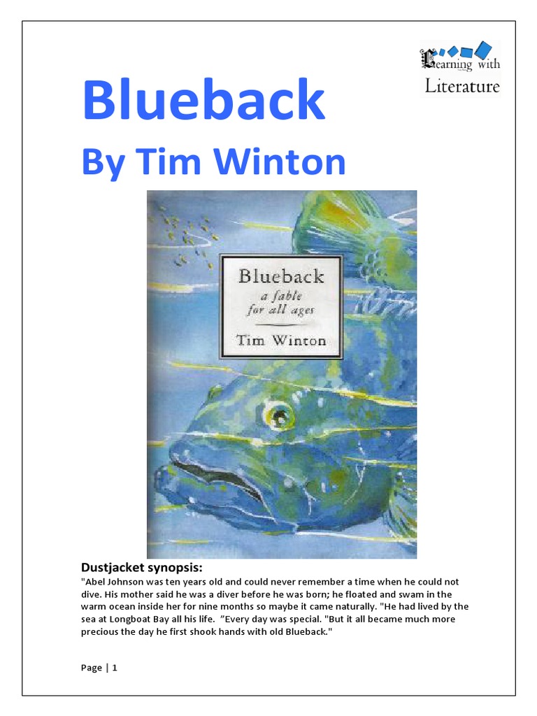 Blueback by Tim Winton | PDF | Books