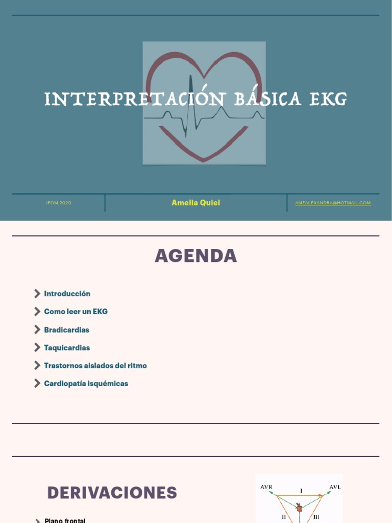 Interpretación Básica de EKG | PDF | Electrocardiografia ...