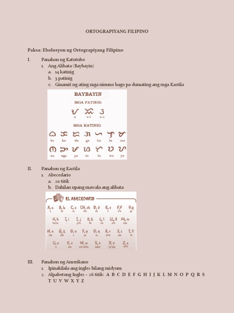 Ortograpiyang Filipino | PDF