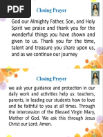 LPU Opening and Closing Prayers | PDF | Language Arts & Discipline