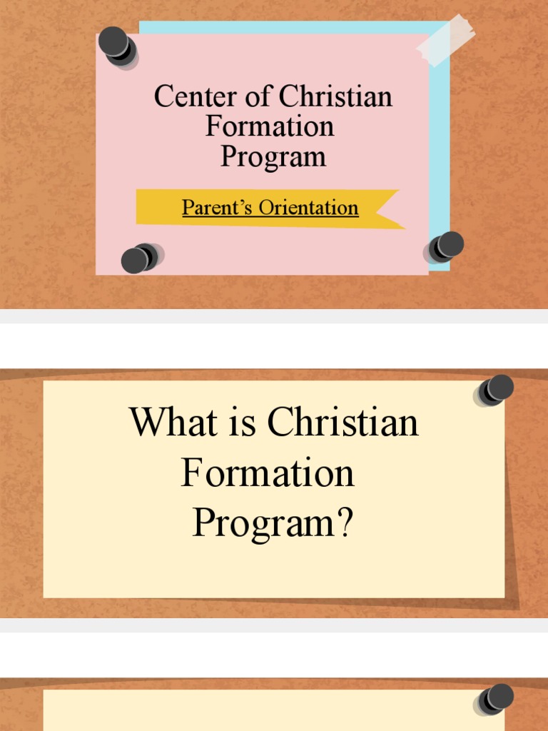 Center of Christian Formation Program | PDF