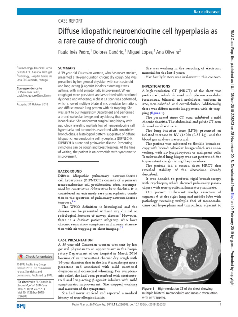 Dipnech BJR 2018 | PDF | Pulmonology | Epidemiology
