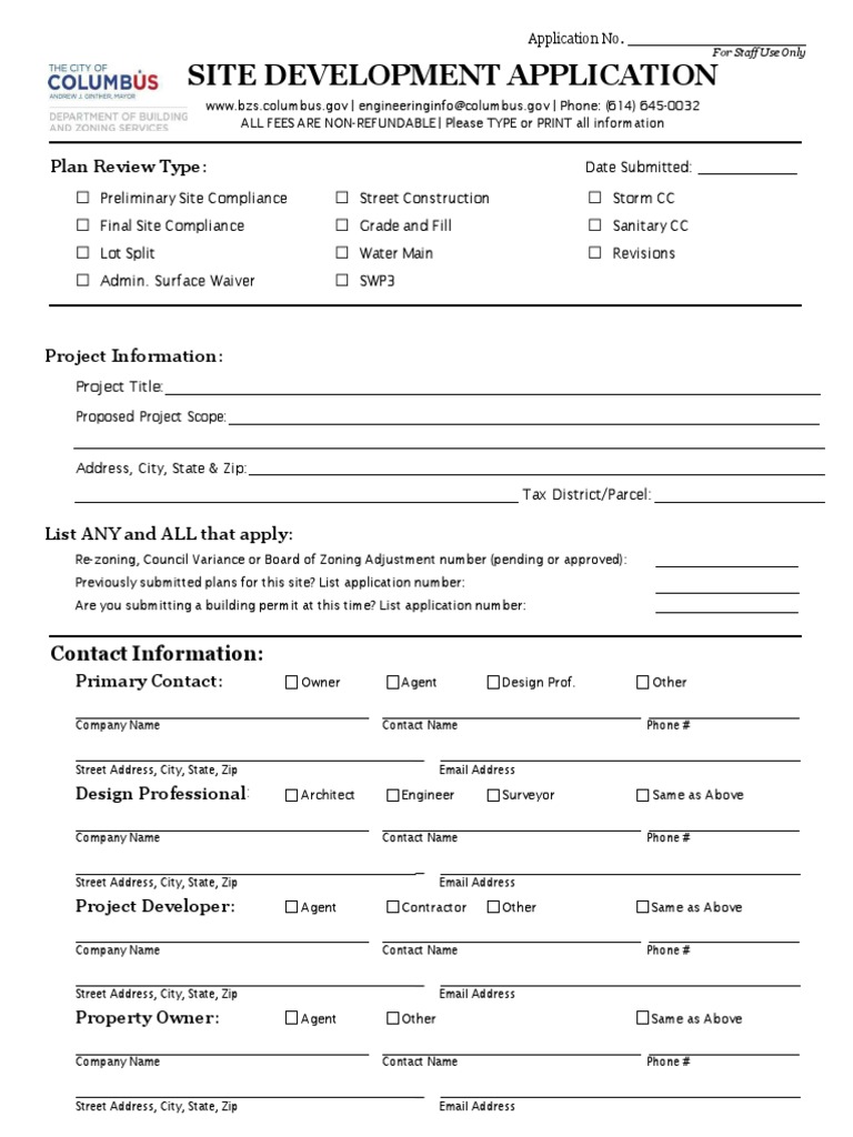 Site Development Application 01152021 | PDF