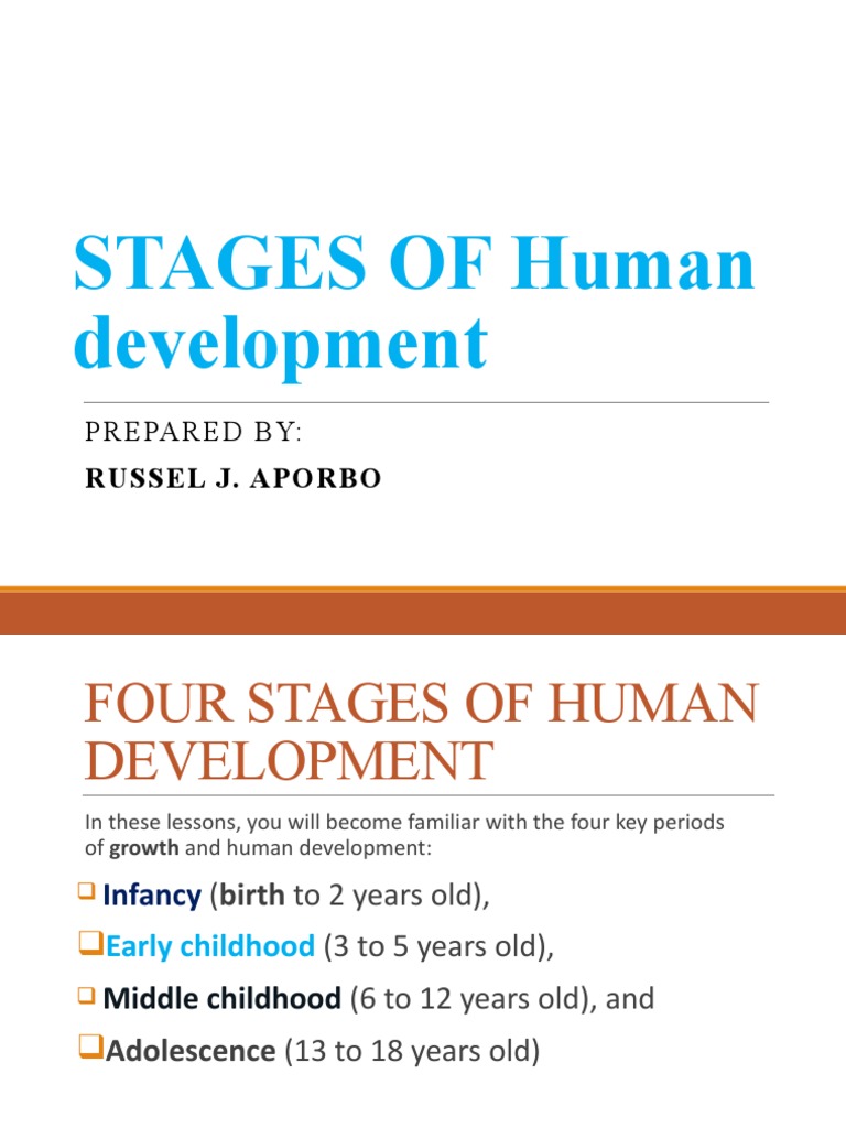 Stages of Human Development: Prepared by | PDF | Adolescence | Child ...