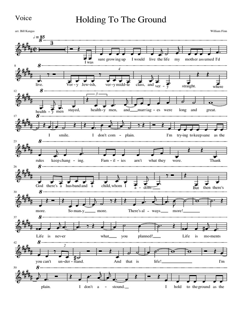 Holding To The Ground: Voice | PDF