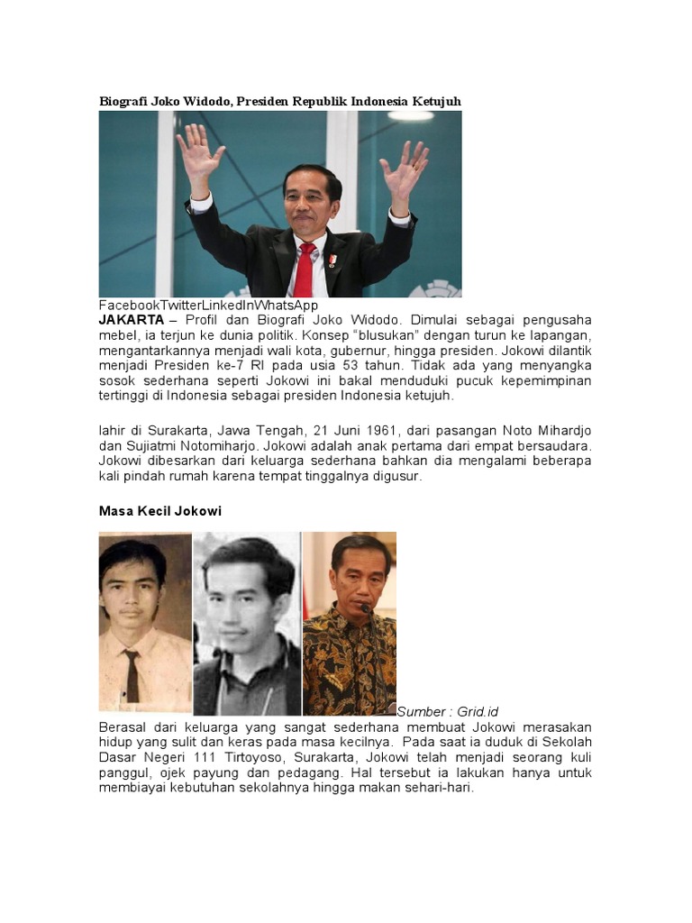 Biografi Joko Widodo | PDF