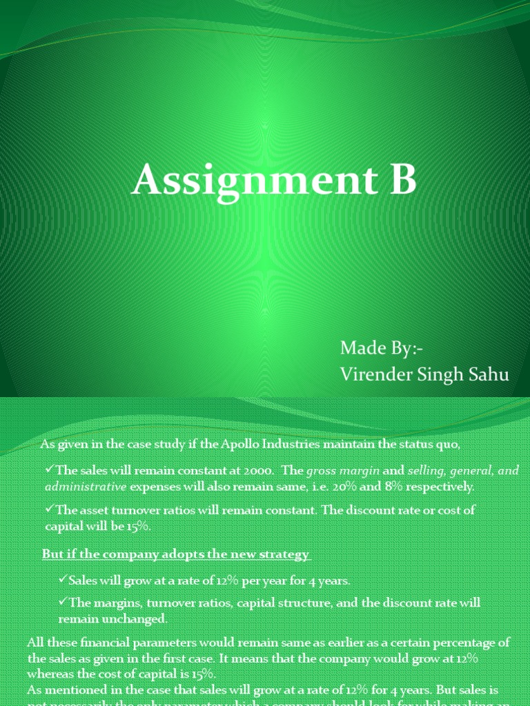 Assignment B: Made By:-Virender Singh Sahu | PDF | Dividend | Microsoft ...
