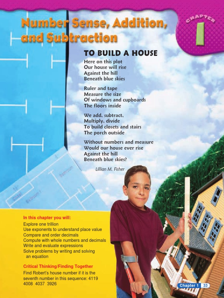 Build a House Poem Explains Steps and Math | PDF | Numbers | Exponentiation