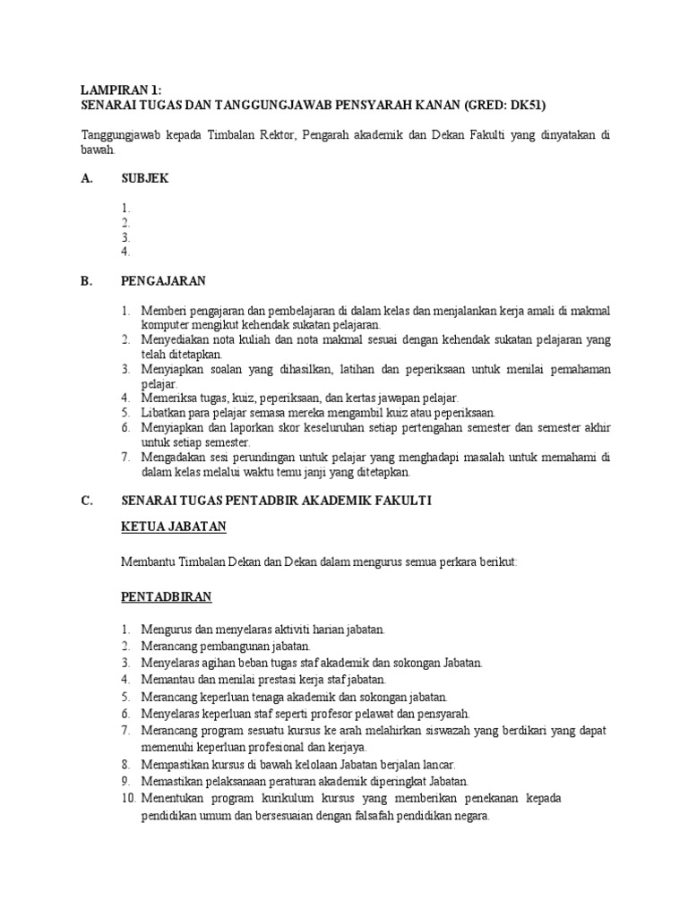 Tugas Pensyarah | PDF | Karier & Perkembangan | Seni