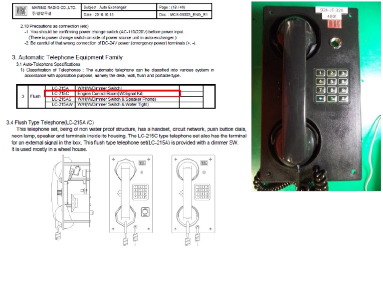 MRC - AutoTelephone 215-C | PDF