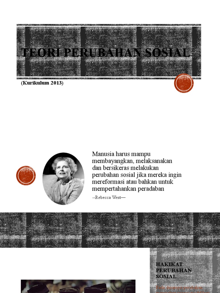 Teori Perubahan Sosial | PDF