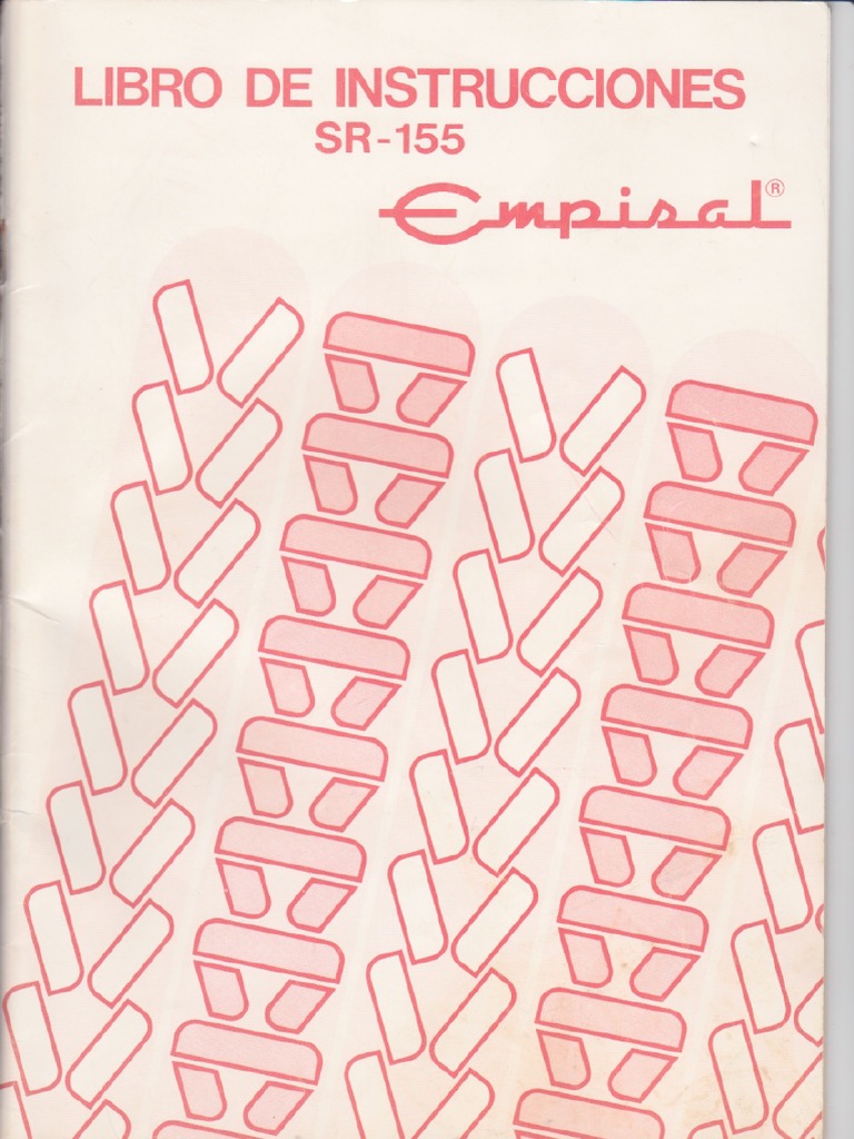 Silver Reed Empisal SR 155 Manual Punto Grueso Ribber | PDF