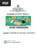 Work Immersion Questions | PDF