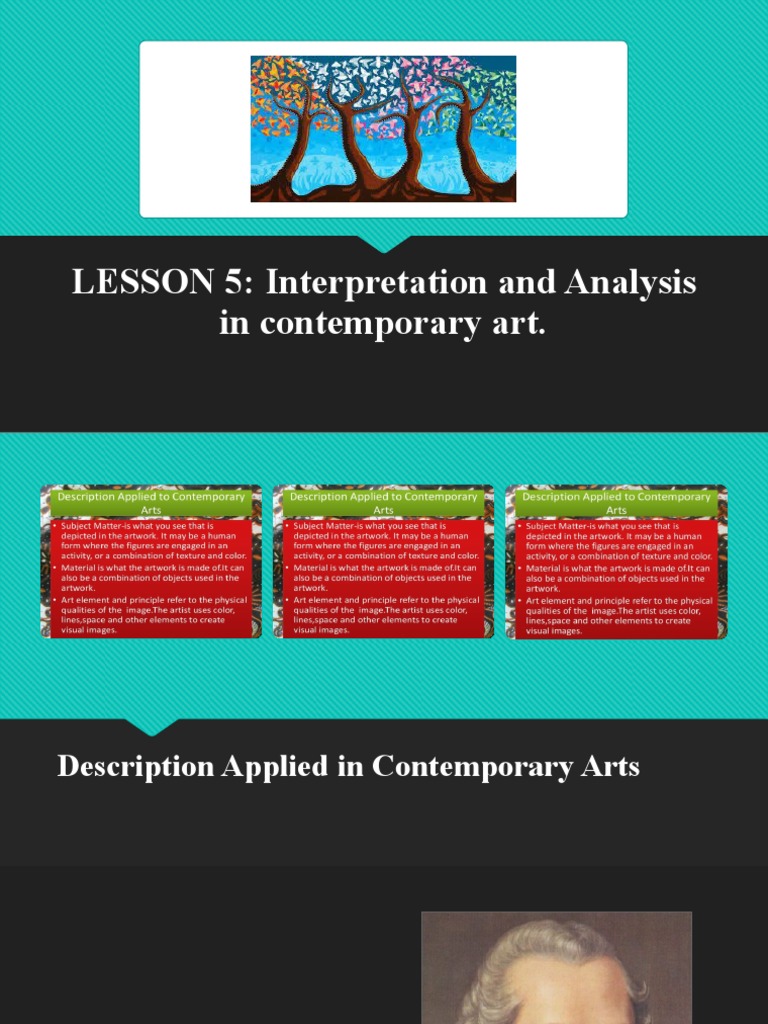 LESSON 6 - Interpretation and Analysis in Contemporary Arts (Autosaved ...