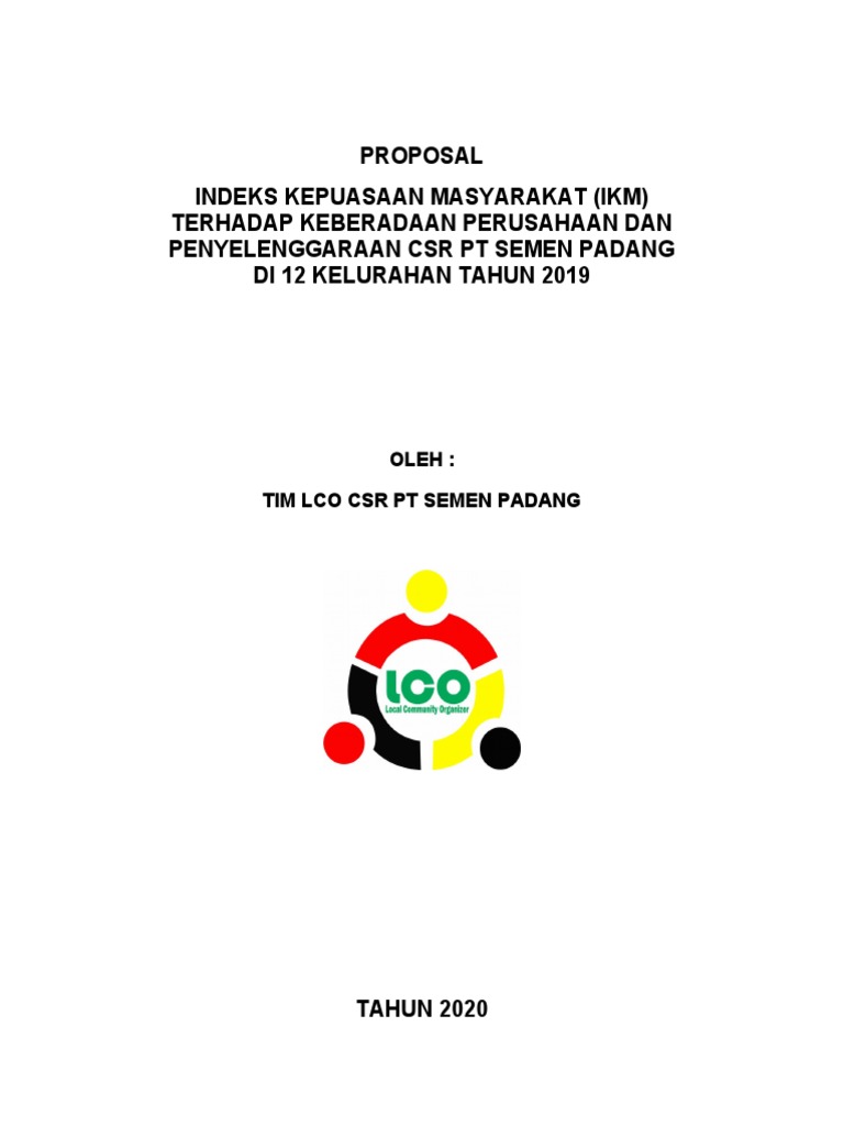 Proposal Ikm Perbaikan 2020 | PDF | Karier & Perkembangan | Bisnis