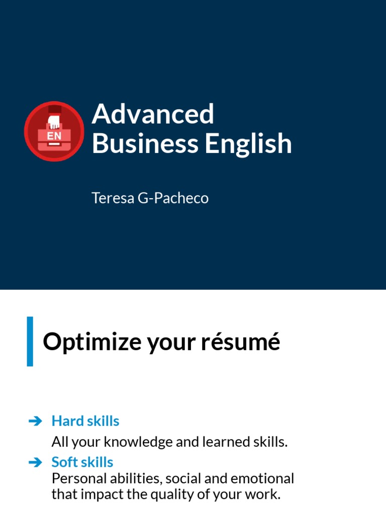 Advanced Business English Slides | PDF | Team Building | Creativity