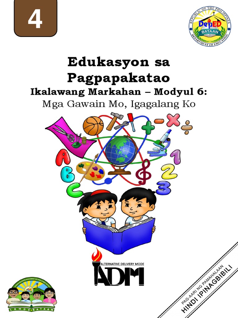 Esp4 - q2 - Mod6 - Mga Gawain Mo Igagalang Ko | PDF | Philippines