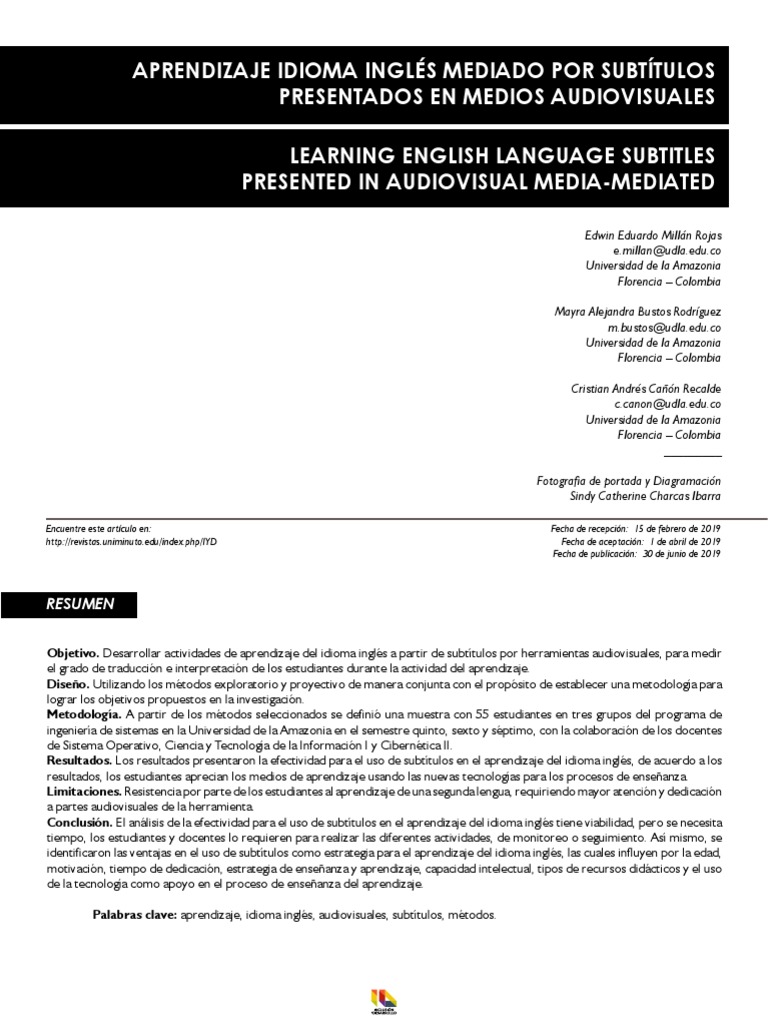 Ojsadmin Artculo 1 | PDF | Aprendizaje | Método científico