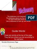Parts of The Dictionary | PDF | Language Arts & Discipline | Science ...
