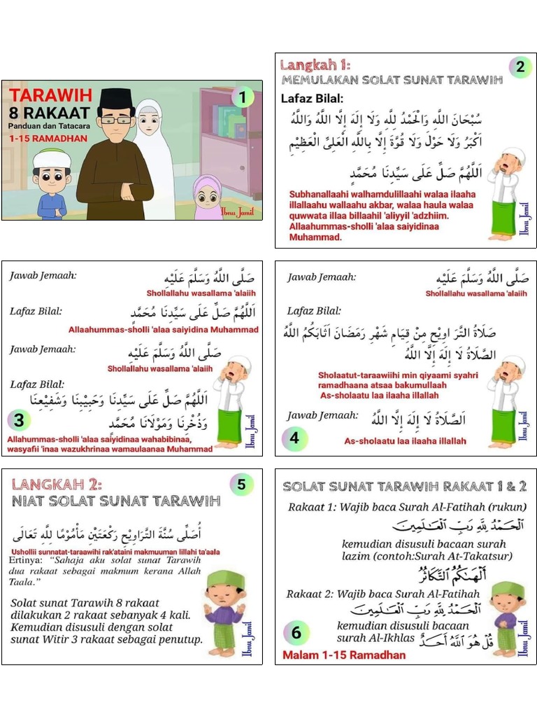 Panduan Dan Tatacara Solat Terawih | PDF