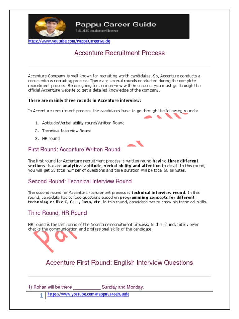 Accenture Cracker by Pappu Career Guide | PDF | Inheritance (Object Oriented Programming ...