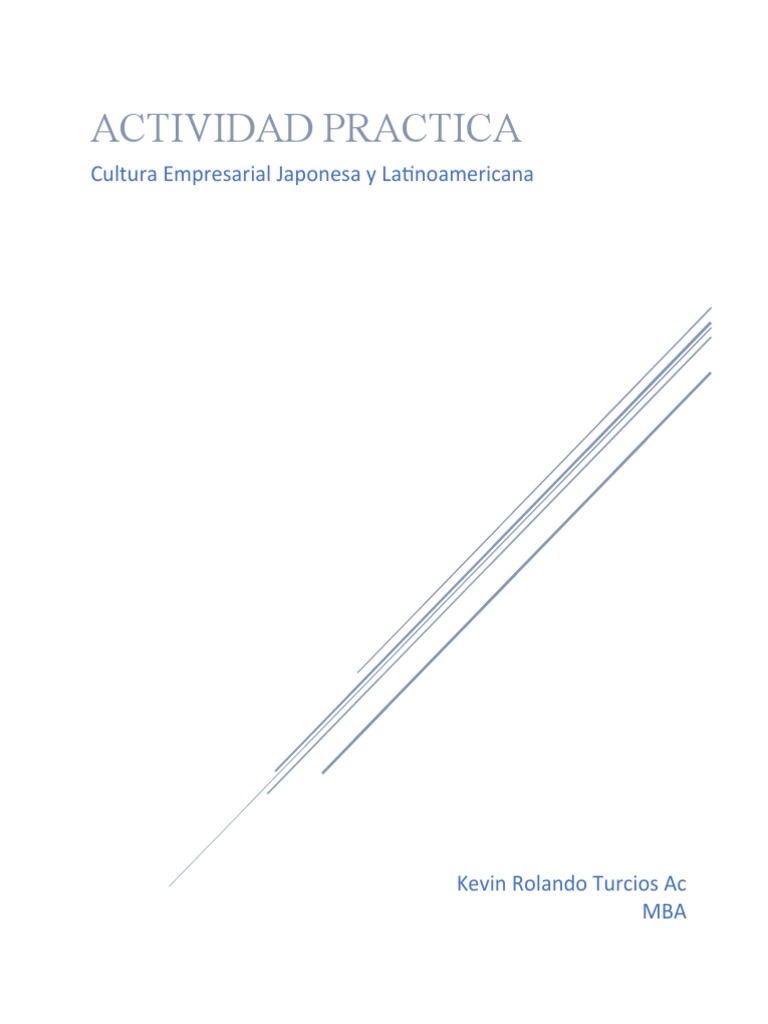 Dd371-Cp-Co Actividad Practica Kevin Rolando Turcios Ac | PDF | Japón ...