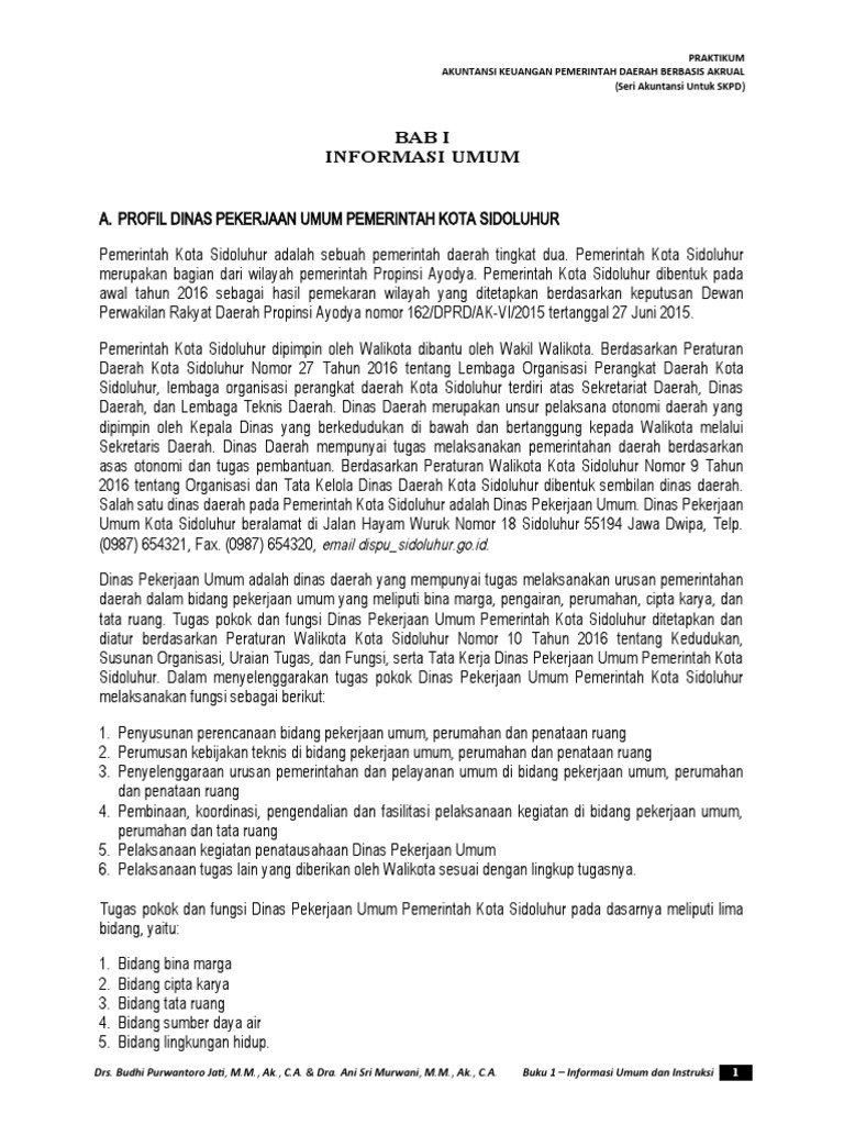 Buku I - Informasi Umum & Instruksi-Revisi Jan 2020-Final-Revisi | PDF