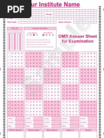 Examination Answer Sheet: For Practice Only | PDF | Test (Assessment ...