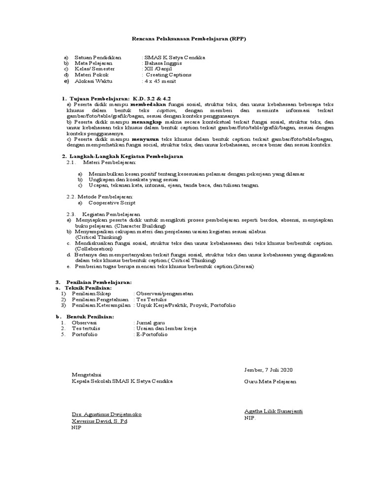 RPP 3 Creating Caption | PDF