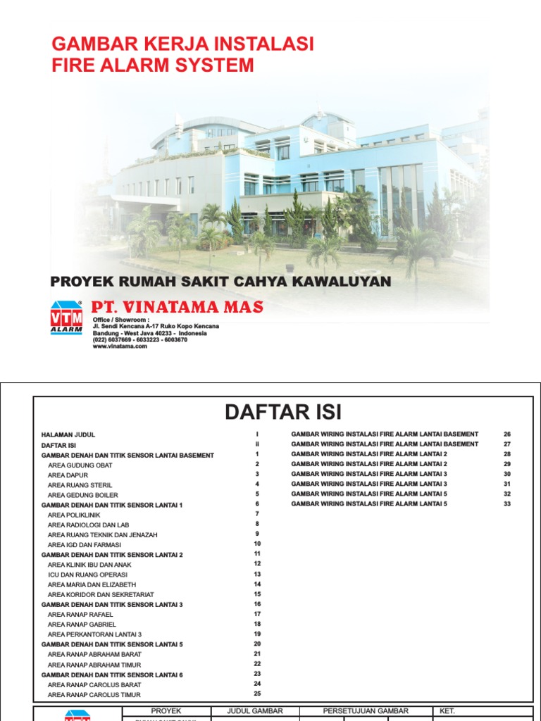 Gambar Instalasi Sistem Alarm Kebakaran | PDF