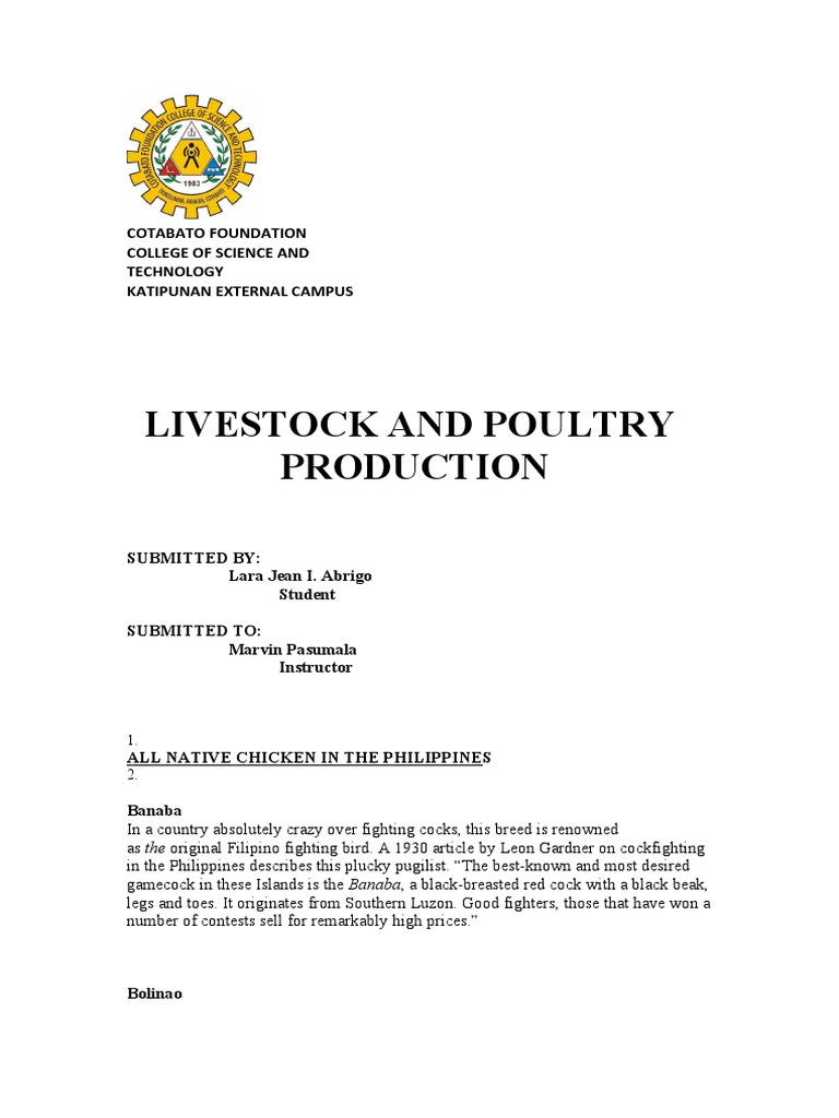 (Livestock and Poultry Production) (2ND) | PDF | Chicken | Poultry