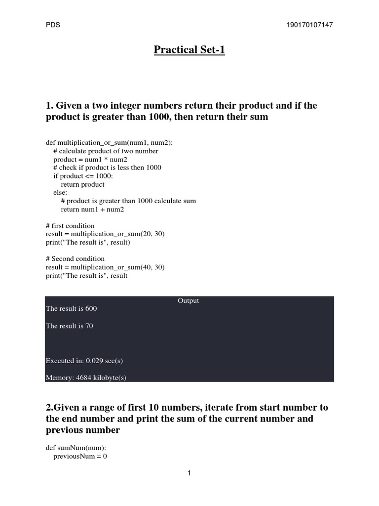 PDS PR 1 | PDF | Text File | Computer Data
