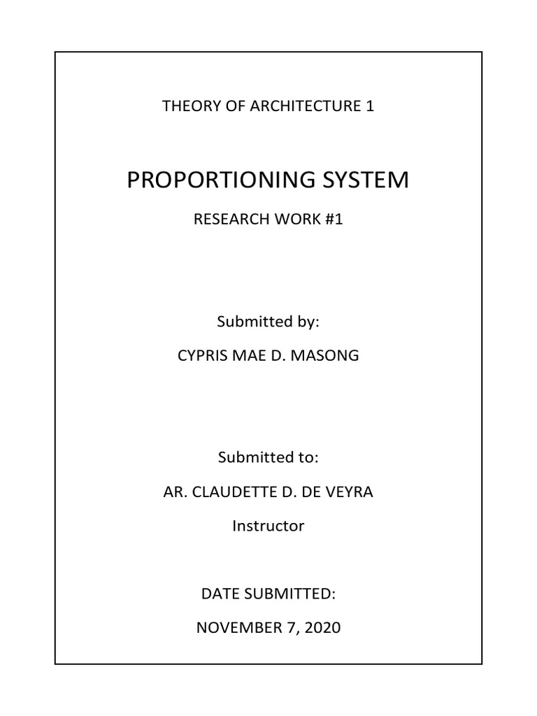 An In-Depth Exploration of Proportioning Systems in Architecture ...