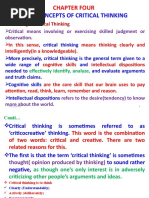 4-Logic Chpter 4 Basic Concepts of Critical Thinking | PDF | Critical ...