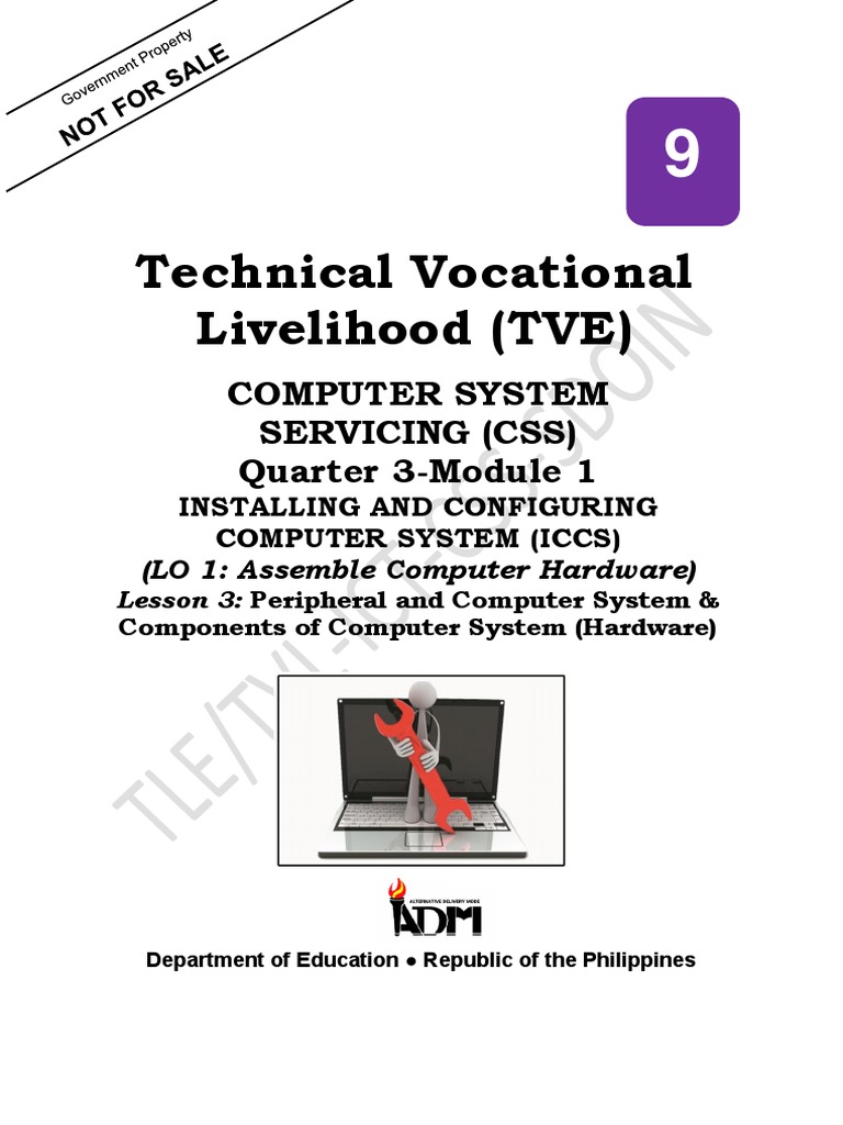 TLE CSS9 Q3 ICCS M1 W3 Lesson 3 Adjusted ABValenzuelaJr | PDF | Computer Hardware | Computer ...